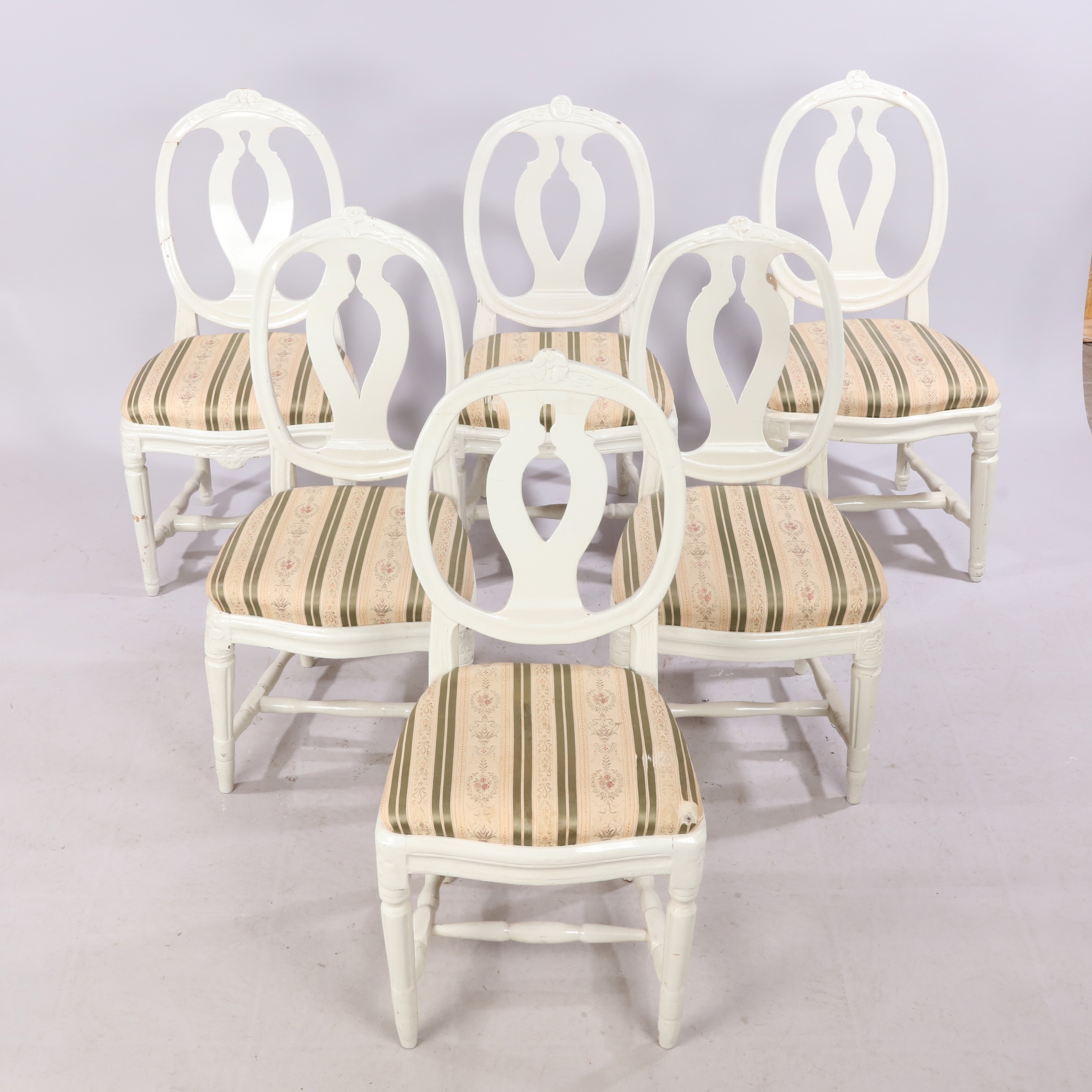 STOLAR, 6 st, Gustavianska, 1700-tal | Auktion.se