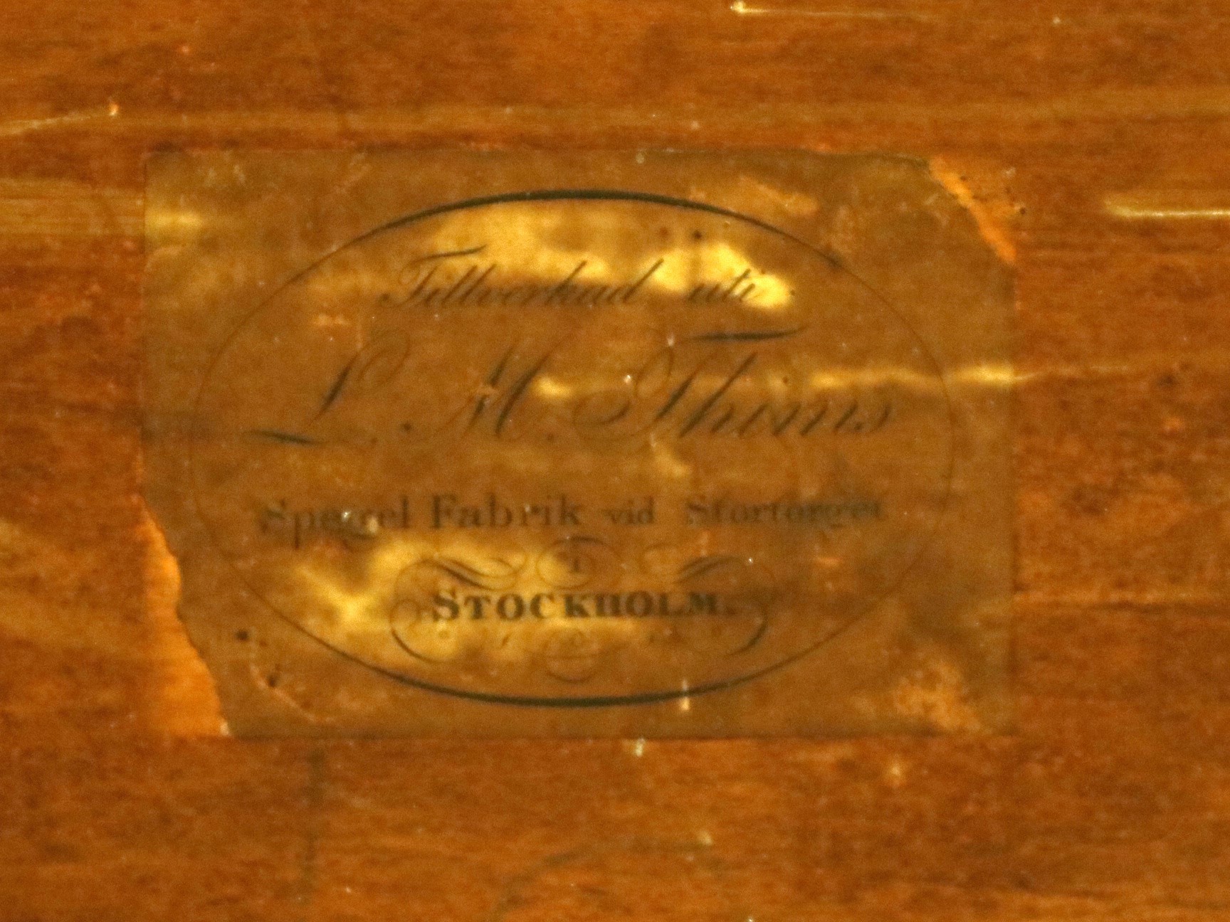 SPEGEL, Stockholmsarbete i Empire | Auktion.se